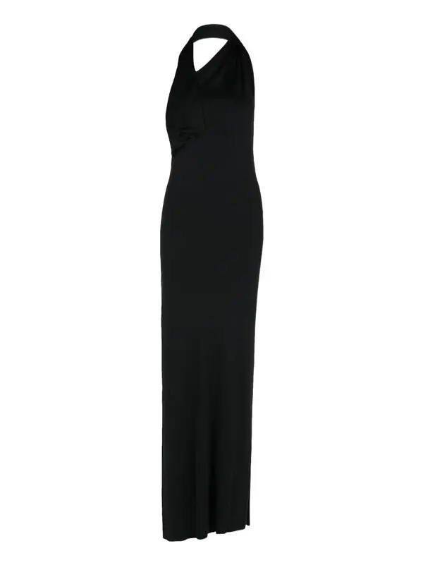 Khaite Asymmetrical Pendant Long Skirt - Black