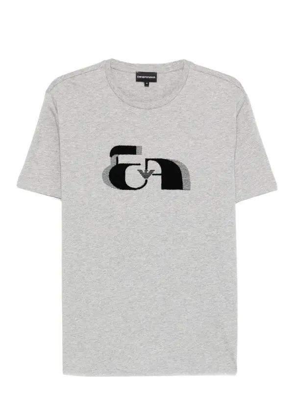 Emporio Armani Logo-graphic T-shirt - Grey