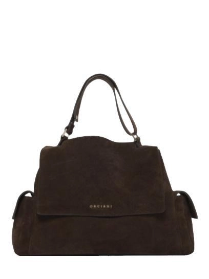 Orciani Cargo Midi Bag - Dark Brown