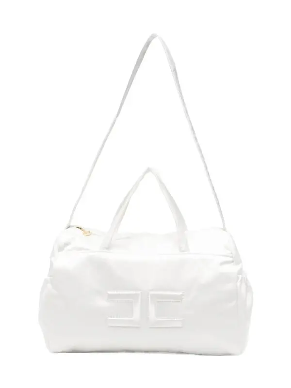 Elisabetta Franchi Zippered Travel Bag - White