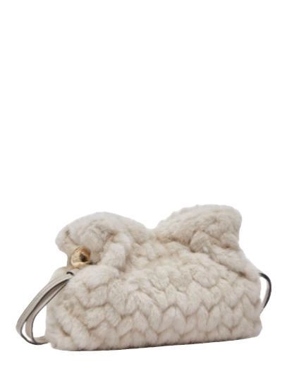 Liu Jo Plush Shoulder Bag - Cream