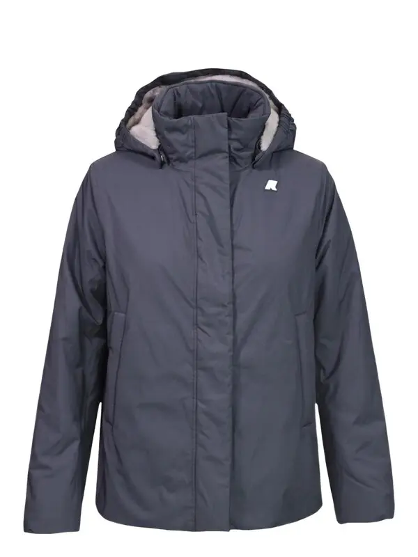 K-WAY Long-sleeve Hooded Padded Jacket - Black