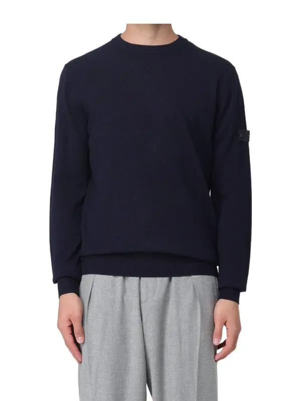 Peuterey Long Sleeve Knitted Pullover - Blue