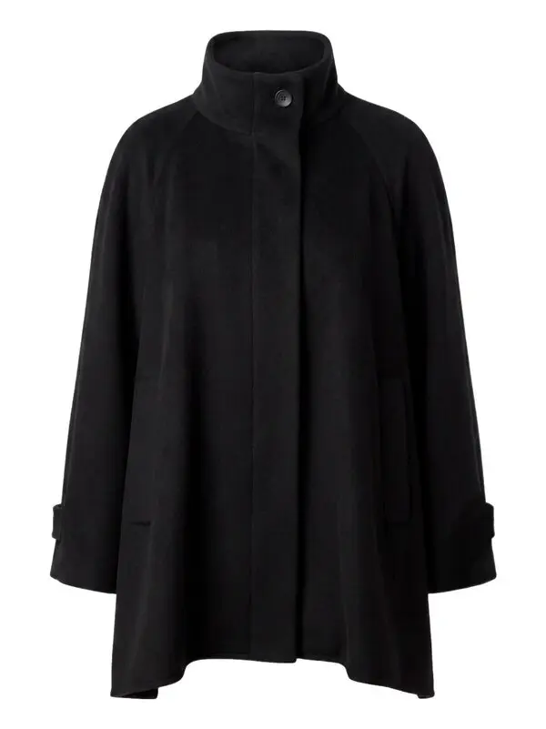 Tagliatore Stand-collar Coat - Black