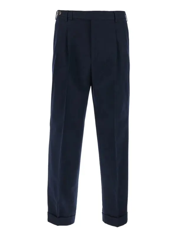 PT TORINO Tailored Trousers With Belt Loops - Blu