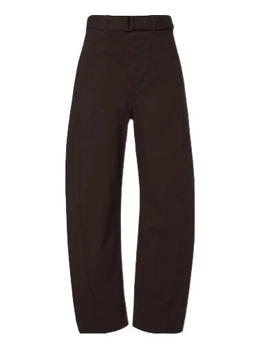 LEMAIRE Twisted Jeans With Detachable Belt - Brown