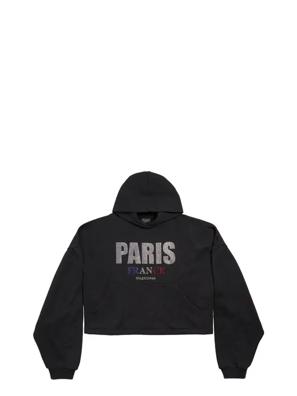 Balenciaga Strass Art Hoodie - Black