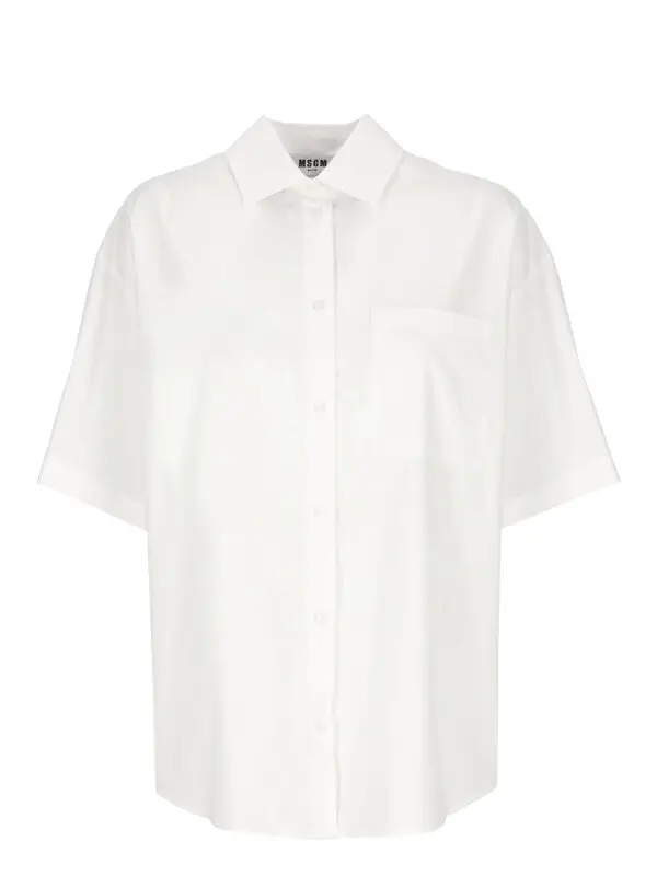 MSGM Short Sleeve Shirt - White