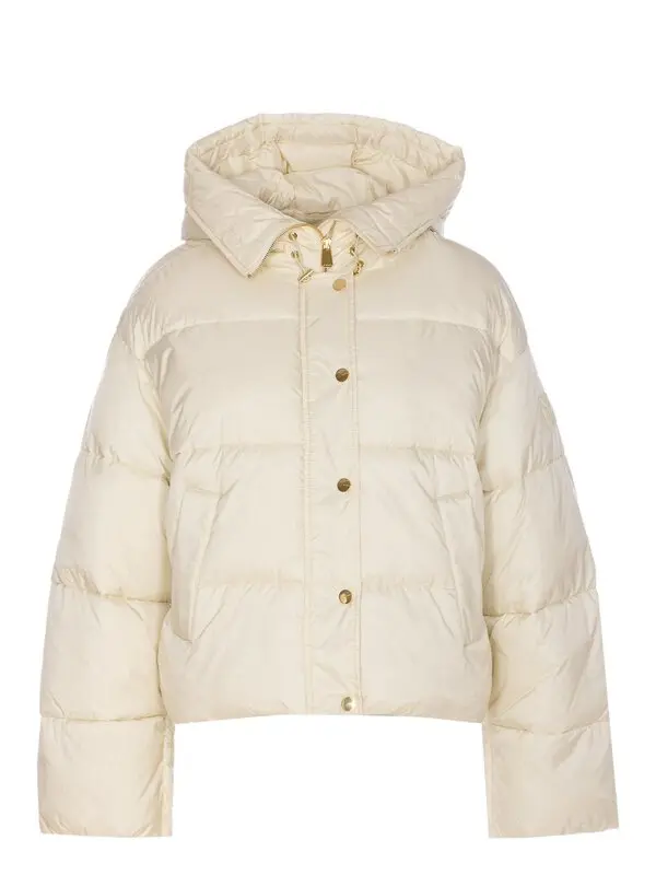 Pinko Hooded Down Jacket - White