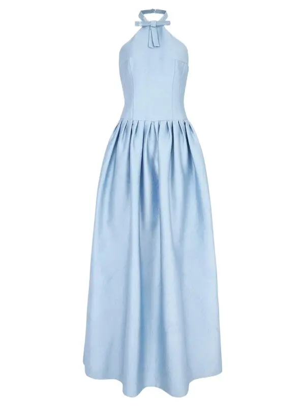 EMILIA WICKSTEAD Sweeny Embossed Cloqué Dress - Blue