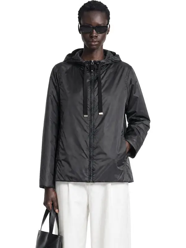 Max Mara Padded Water-repellent Hooded Jacket - Black