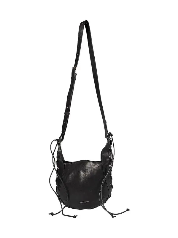 ANN DEMEULEMEESTER Henna Small Shoulder Bag In Lamb Leather - Black