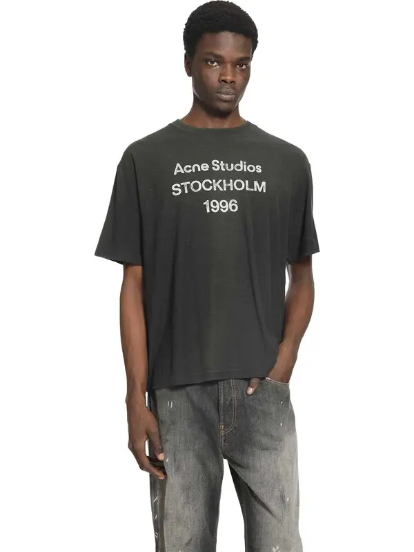 Acne Studios 1996 Logo T-shirt Relaxed Fit - Black