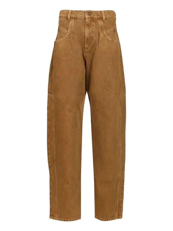 Isabel Marant Étoile Lisha Barrel Jeans - Brown