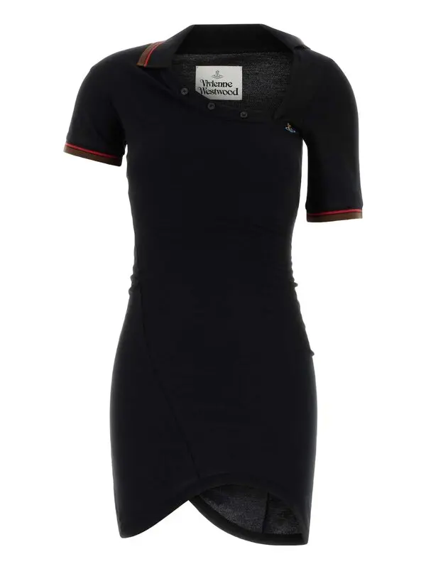 VIVIENNE WESTWOOD Piquet Polo Shirt - Black