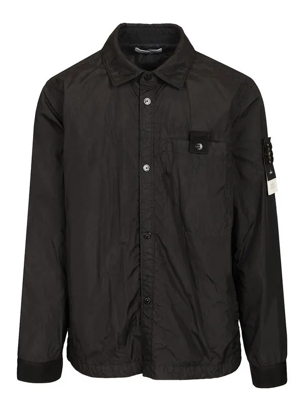 Stone Island Lightweight Recycled Nylon Rep Padded Coach Jacket - Black