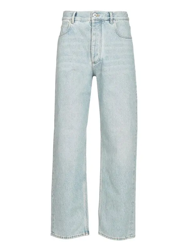 Bottega Veneta Sky Bleached Wide Leg Jeans - Blue