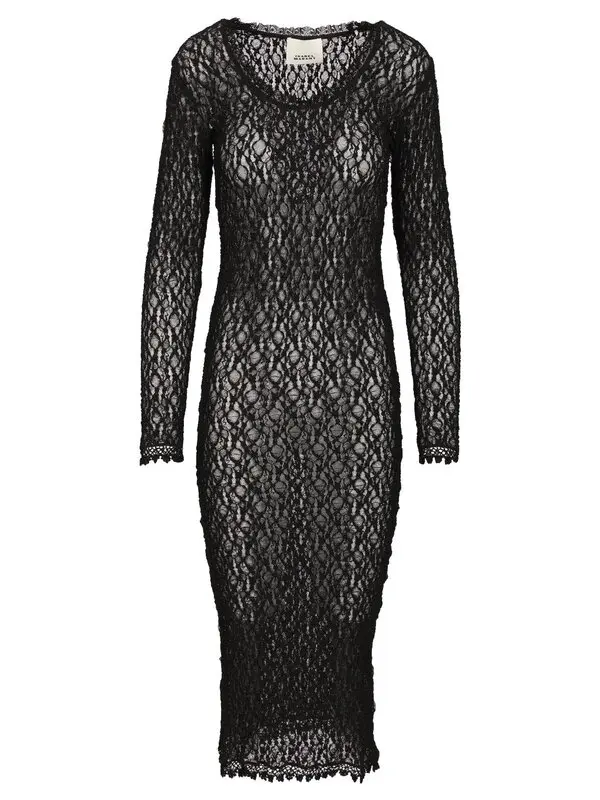 Isabel Marant Étoile Belsane-gb Openwork Lace Dress - Black