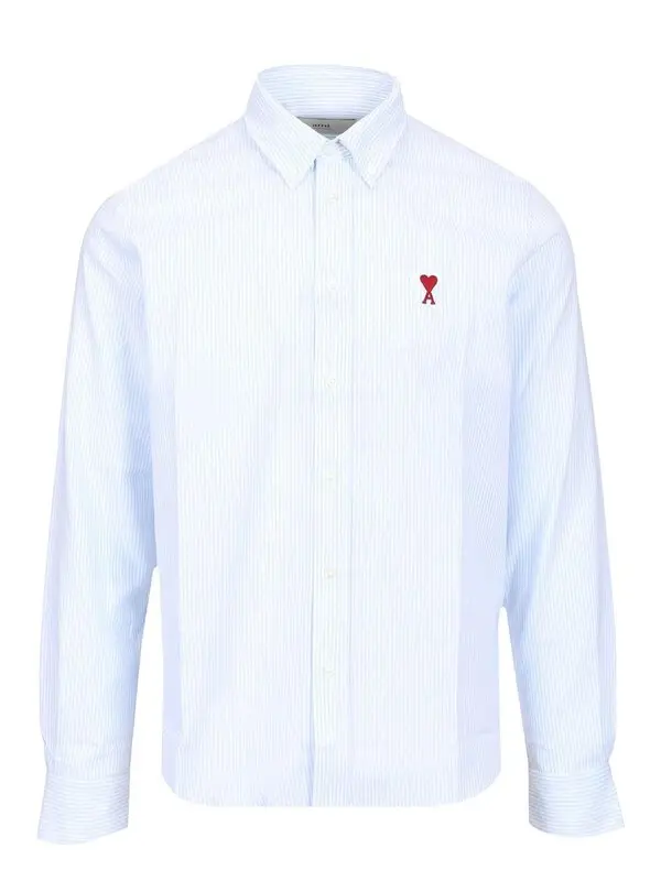 AMI Paris Striped Shirt - Blue