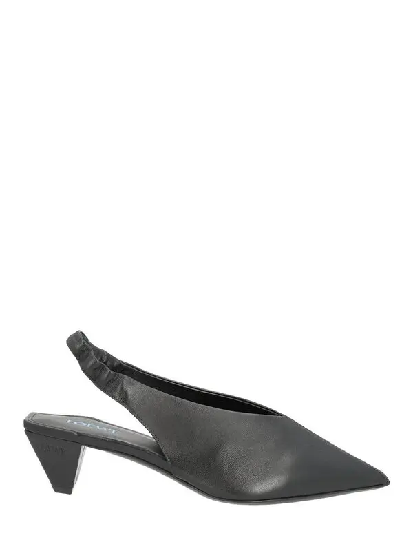 Loewe Origami Cubic Lambskin Slingback - Black