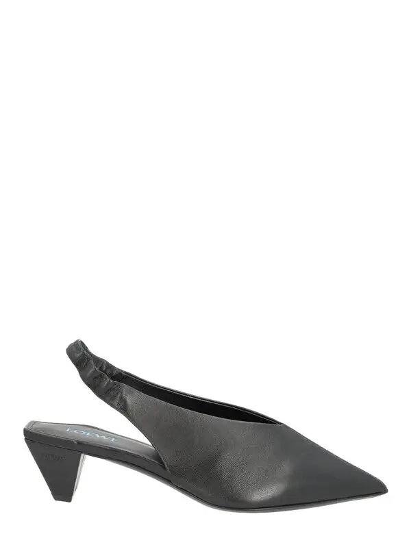 Loewe Origami Cubic Lambskin Slingback - Black