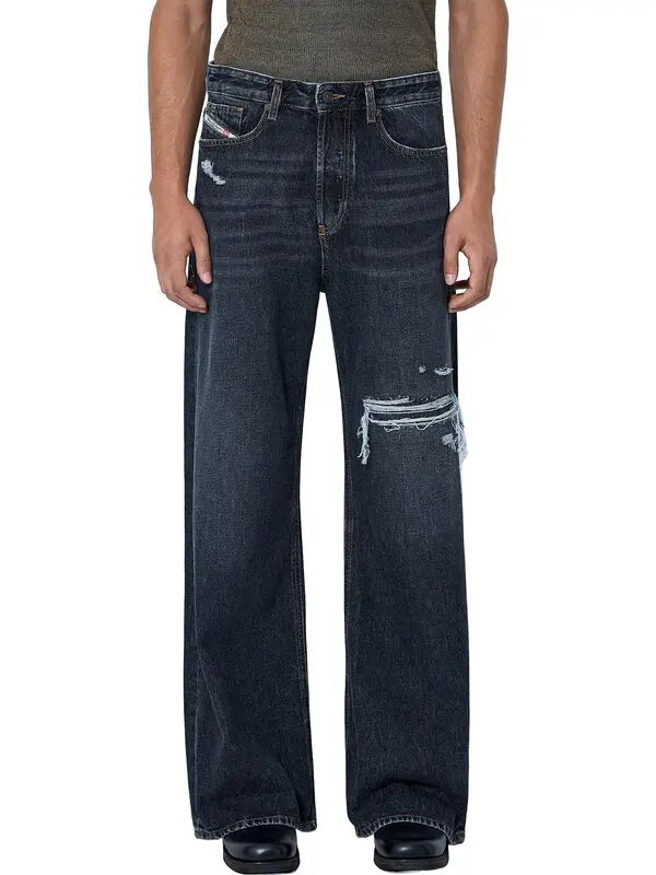 DIESEL® D-rise Wide Leg Jeans - Gray