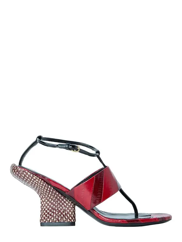 Dries Van Noten Strappy Heeled Sandals - Red