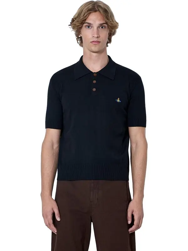 VIVIENNE WESTWOOD Mark Polo Shirt - Black