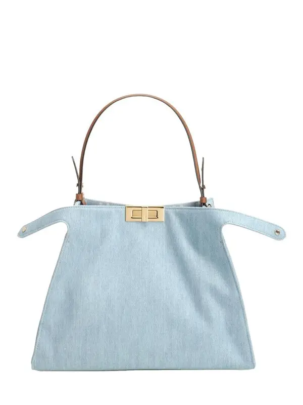 Fendi Way Medium Denim Bag - Blue