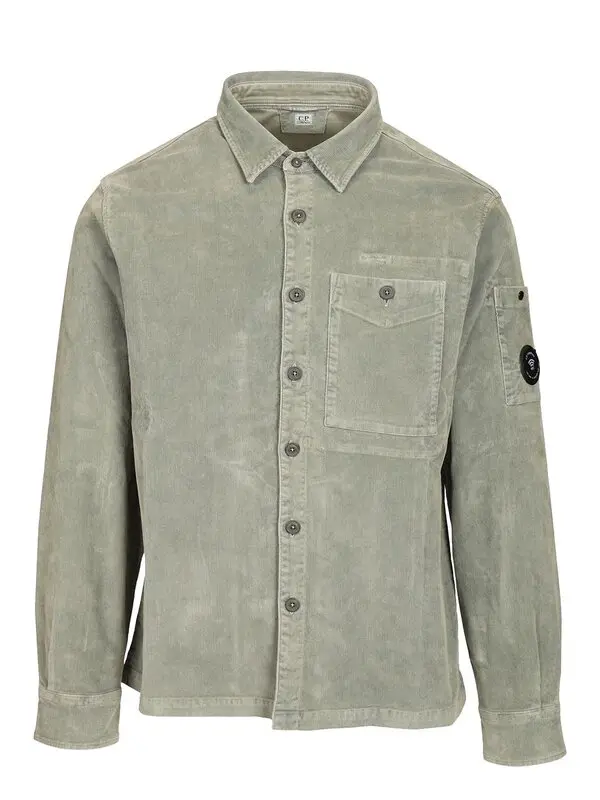 C.P. COMPANY Stretch Overshirt - Gray