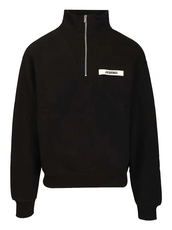 Jacquemus Gros Grain Sweatshirt - Black