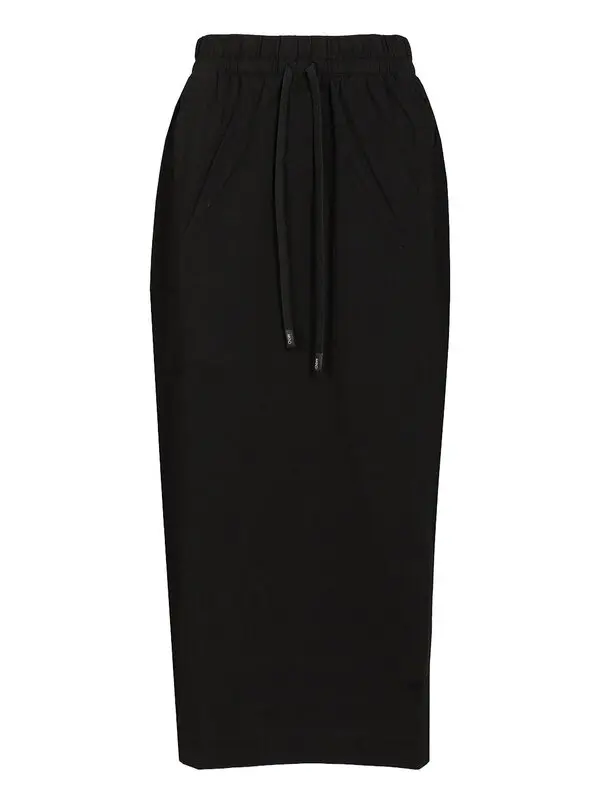 Max Mara Milano Jersey Midi Skirt - Black