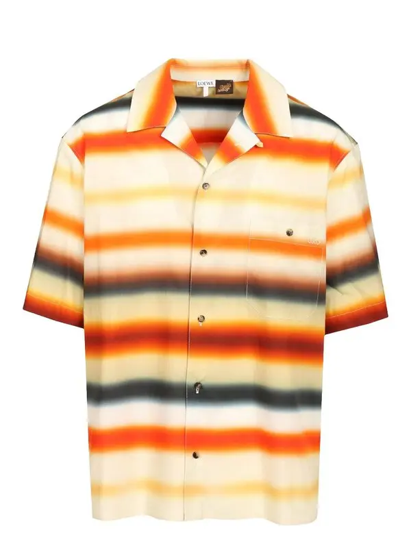 Loewe Short-sleeved Cotton Shirt - Multicolor
