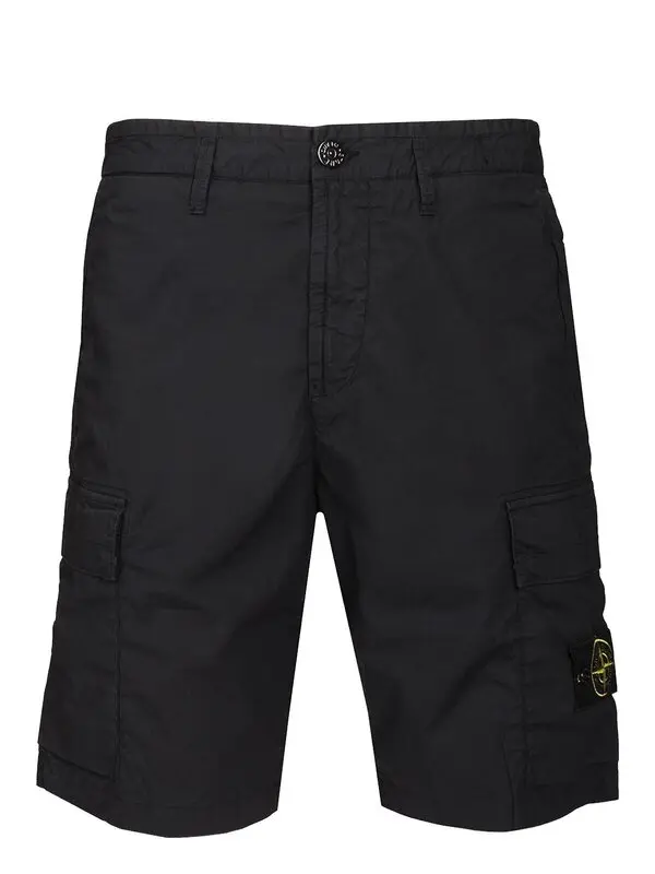 Stone Island Cargo Bermuda Shorts - Blue