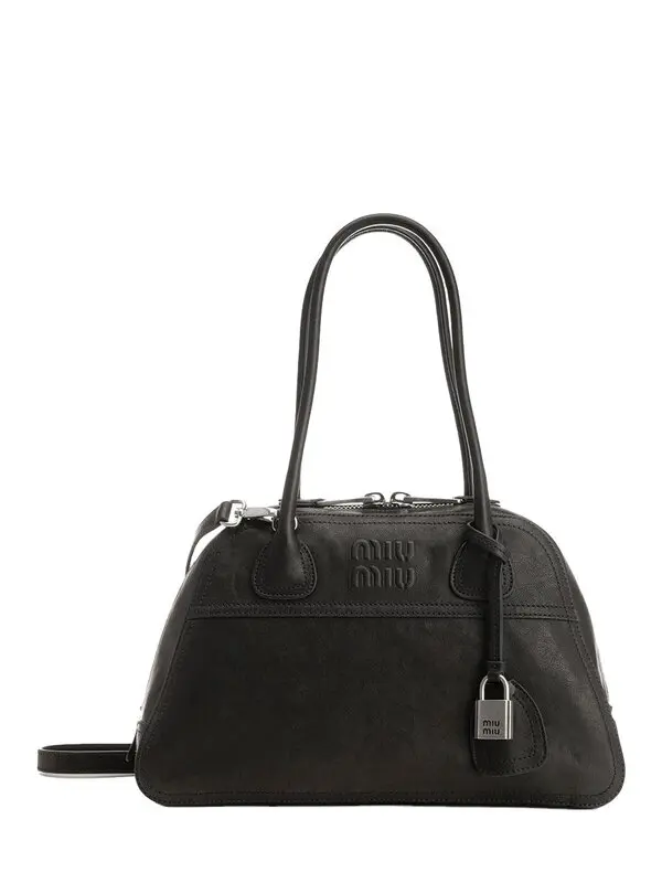Miu Miu Vivant Bag In Nappa Leather - Black