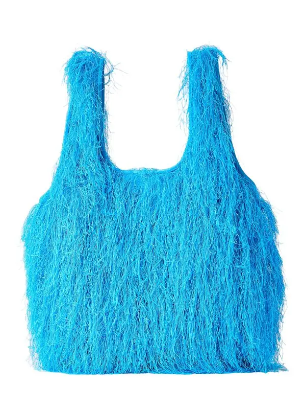 Dries Van Noten Marche Medium Tote Bag - Blue