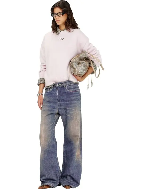 DIESEL® Jumper In Wool And Alpaca Blend - Pink