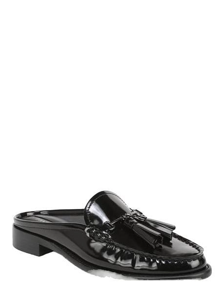 Franco Sarto Callen Tassel Loafer Mule - Black