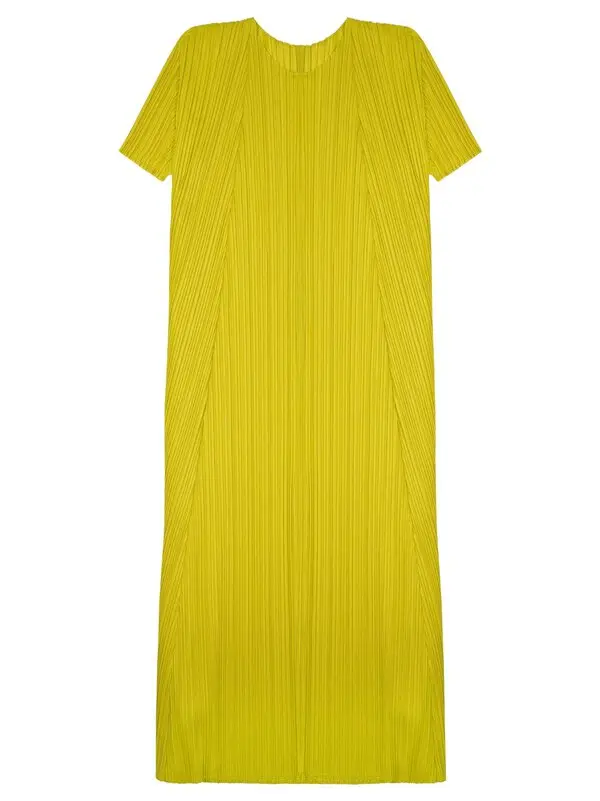 Issey Miyake Midi Dress - Yellow