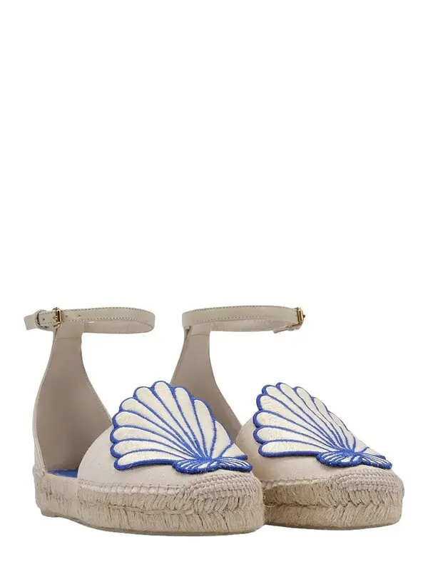 Farm Rio Shell Espadrille Sandals - Multi