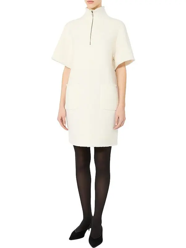 Max Mara Savana Dress Virgin Wool - White