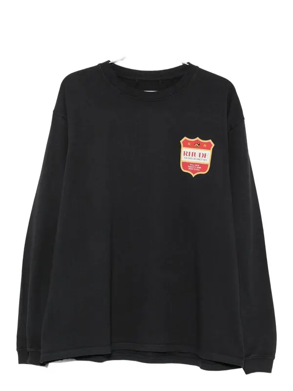 Rhude Crew Neck Long-sleeve T-shirt - Nero