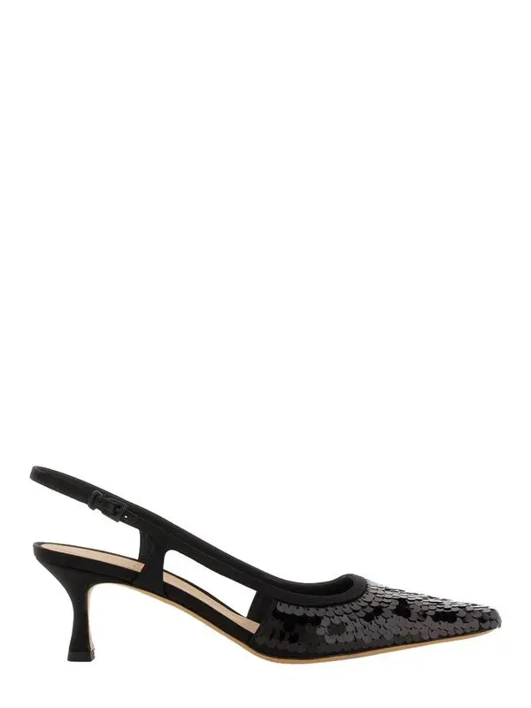 Roberto Festa Siviglia Sequined Slingback Pumps - Black