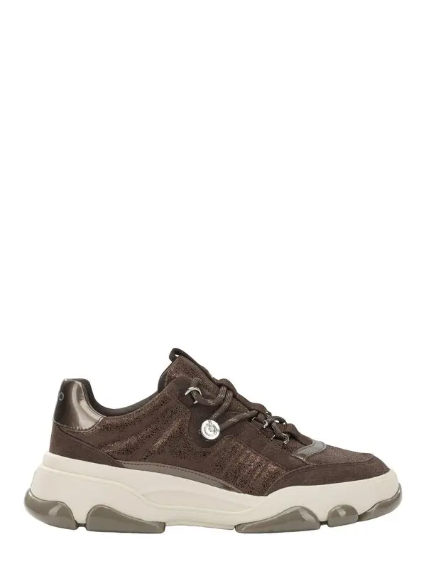 Pinko Leather Slip-on Sneakers - Brown