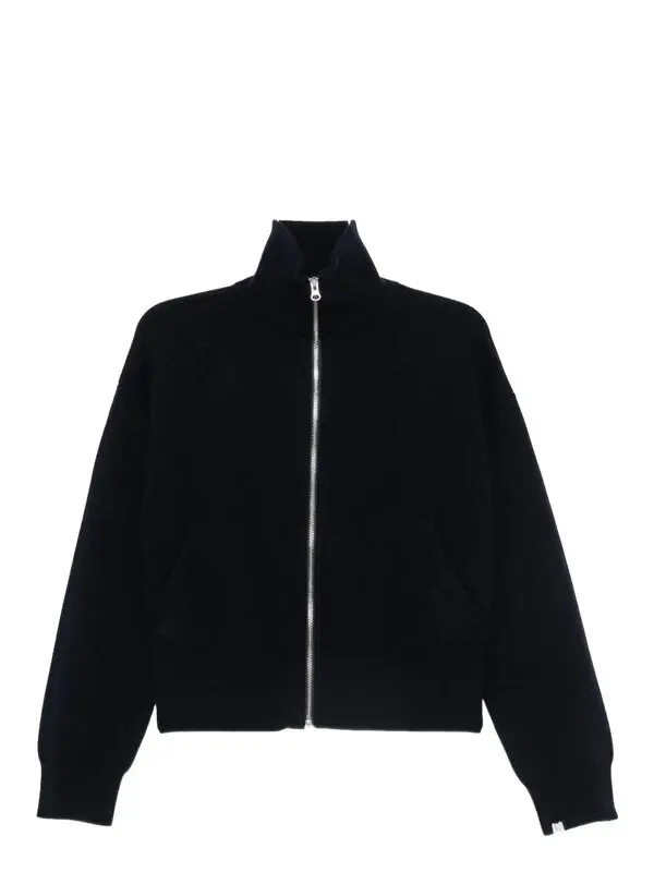 Extreme Cashmere Ribbed Cashmere Cardigan - Blue