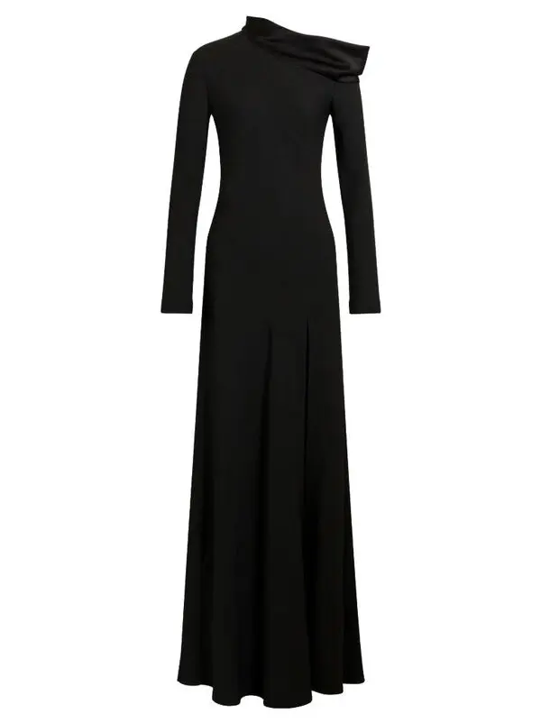 Alberta Ferretti Long Sleeve Gown - Black