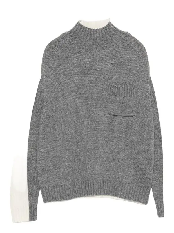 SEMICOUTURE Winnie Cashmere Sweater - Grey
