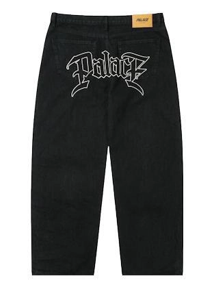 PALACE Le Script P90 Baggy Jean - Black
