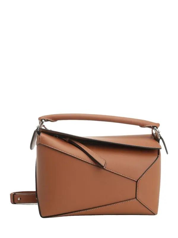 Loewe Small Puzzle Edge Bag In Calfskin - Cream