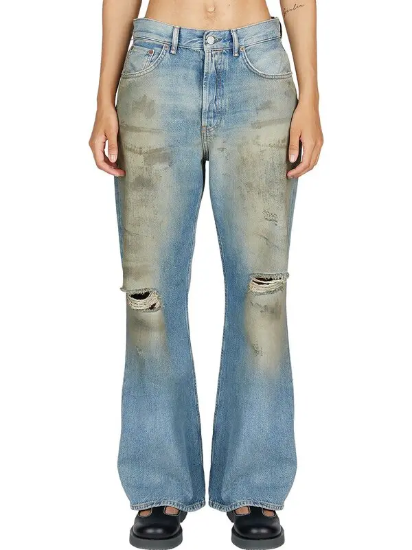 Acne Studios Distressed Denim Jeans - Blue
